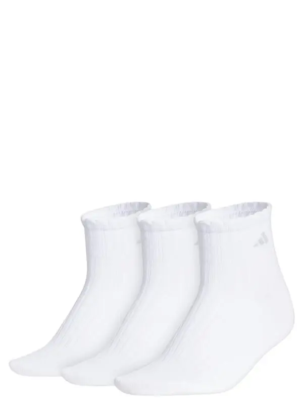 Adidas Quarter Socks 3-pack - White / Clear Grey