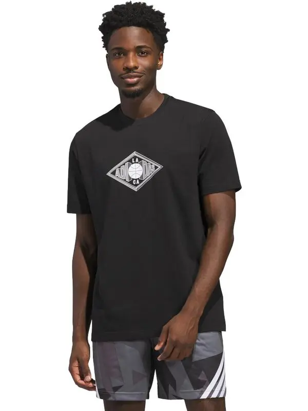 Adidas La Vibes Graphic T-shirt - Black