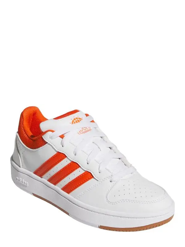 Adidas Hoops Classic Sneakers - Cloud White / Collegiate Orange / Amber Gum