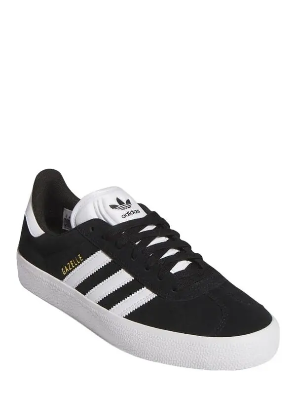 Adidas Gazelle Adv Sneakers - Core Black / Cloud White / Gold Metallic