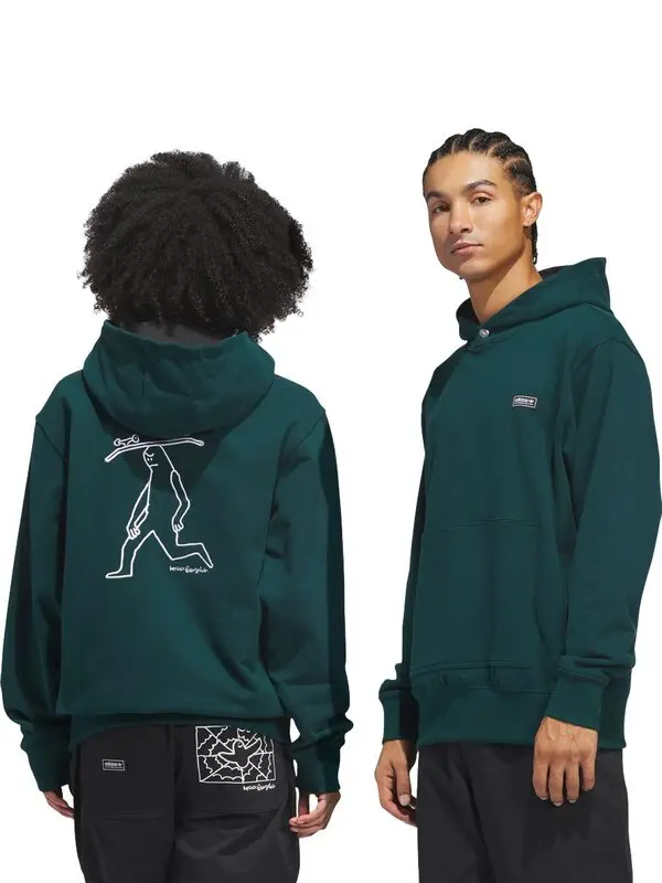 Adidas Skateboarding X Mark Gonzales Skate Head Hoodie - Aurora Ivy / Black