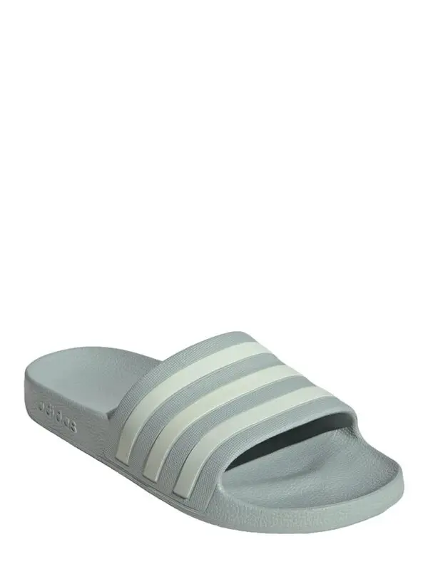 Adidas Adilette Aqua Slides - Wonder Sage / Linen Green / Linen Green
