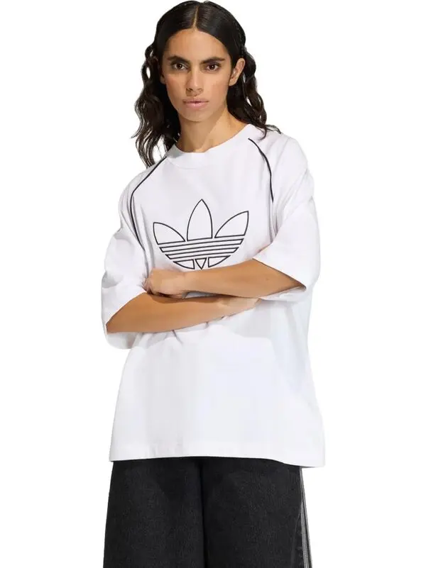 Adidas Oversized Tee - White