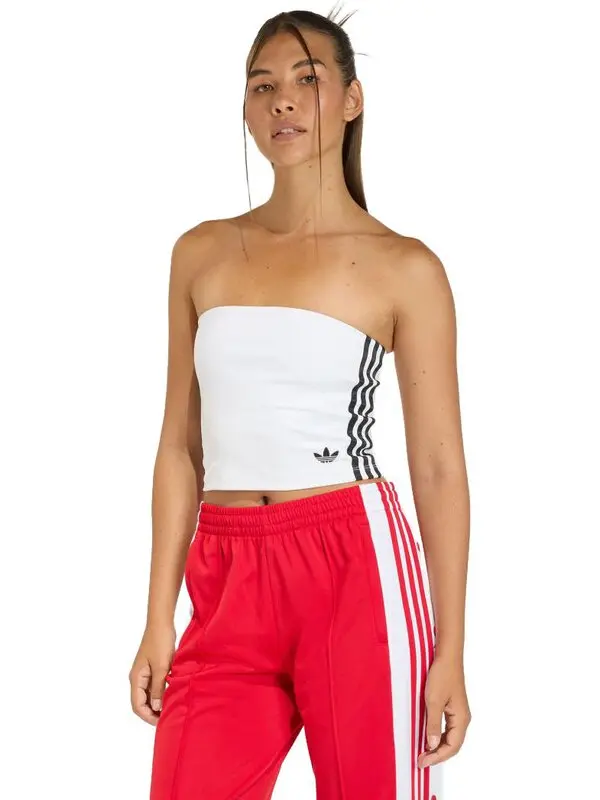 Adidas 3-stripes Tube Top - White / Black