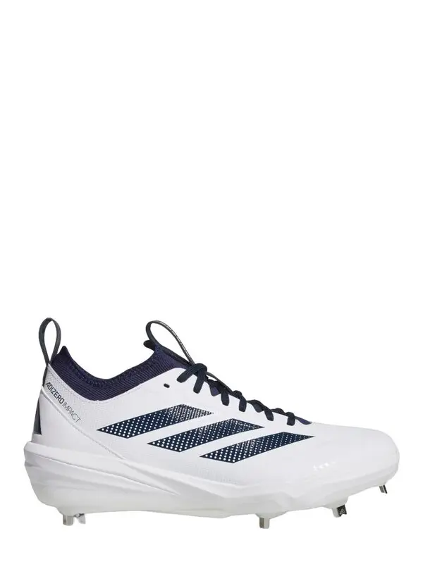 Adidas Adizero Impact 2.0 Baseball Cleats - Cloud White / Team Navy Blue 2 / Team Navy Blue 2