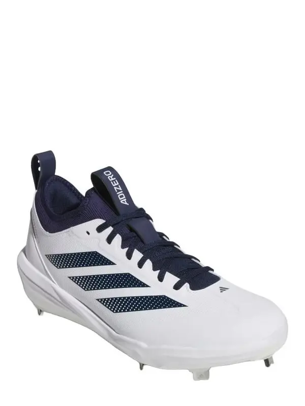 Adidas Adizero Impact 2.0 Baseball Cleats - Cloud White / Team Navy Blue 2 / Team Navy Blue 2