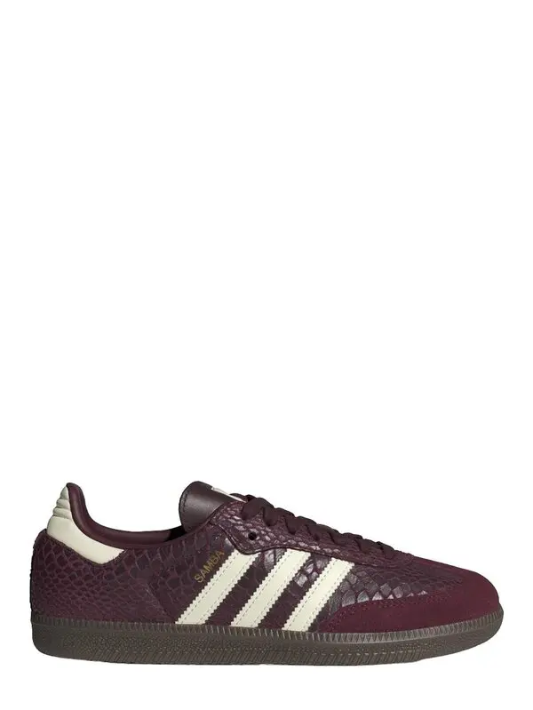 Adidas Samba Og Shoes - Maroon / Cream White / Gold Metallic