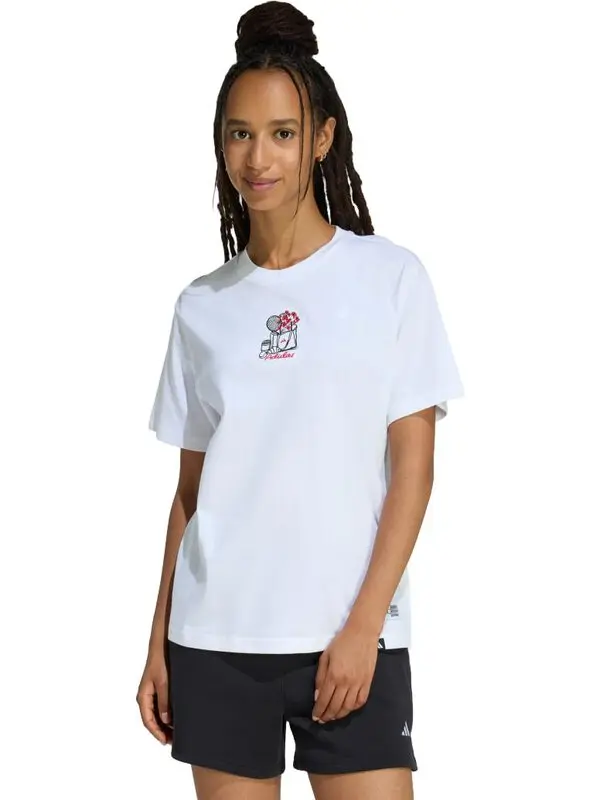Adidas Mini Embroidery Graphic T-shirt - White