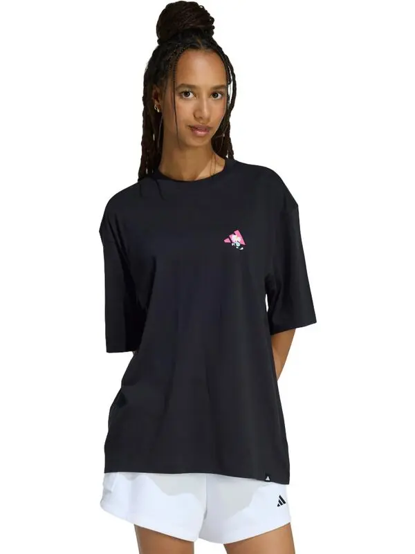 Adidas Soft Side Oversized Graphic T-shirt - Black