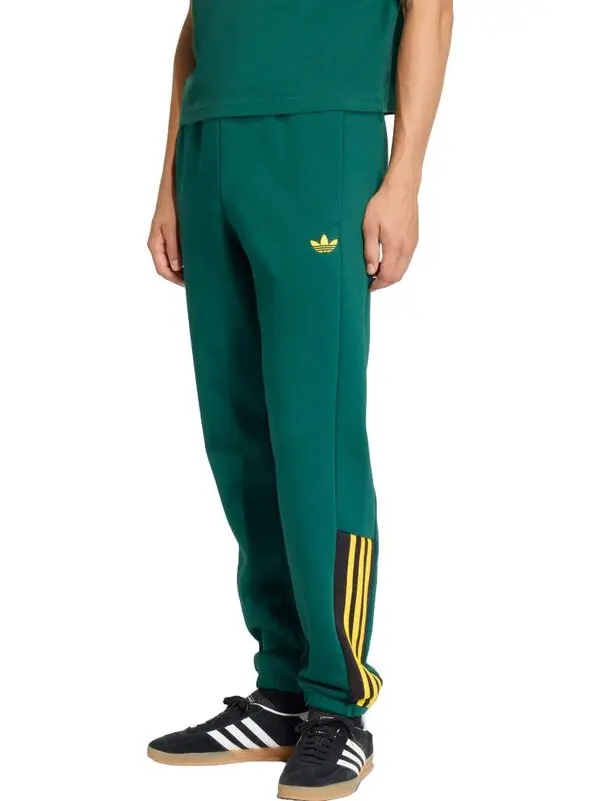 Adidas Half Stripes Sweatpants - Collegiate Green