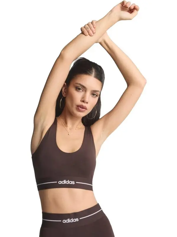 Adidas Hyperglam Light Support Bra - Aurora Coffee