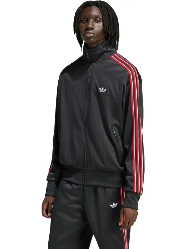 Adidas Firebird Loose Pinstripes Track Top - Black