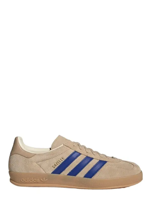 Adidas Gazelle Indoor Sneakers - Magic Beige / Royal Blue / Wonder White