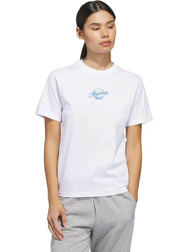Adidas Seashell Logo Graphic T-shirt - White
