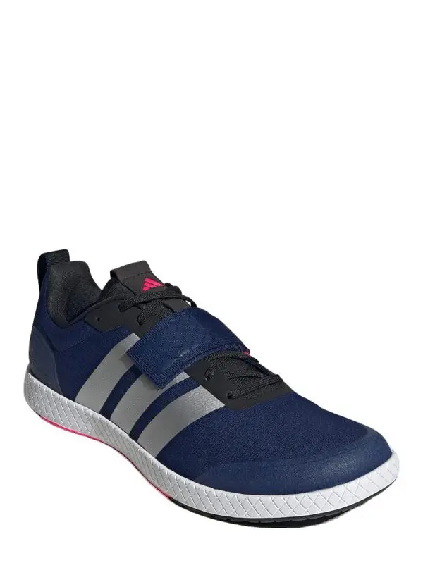 Adidas Total Weightlifting Shoes - Dark Blue / Silver Metallic / Core Black