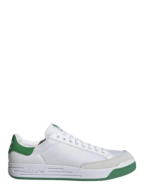 Adidas Rod Laver Shoes - Cloud White / Cloud White / Green