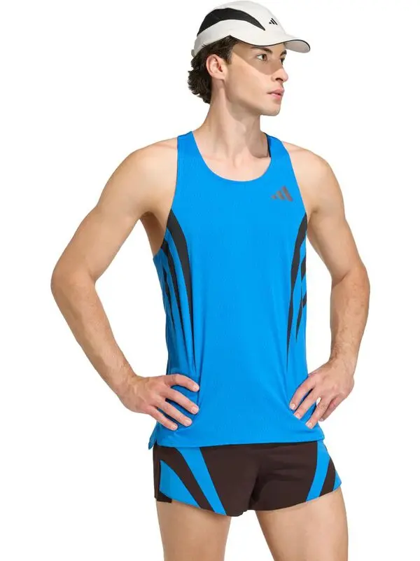 Adidas Adizero Archive Running Tank Top - Ray Blue