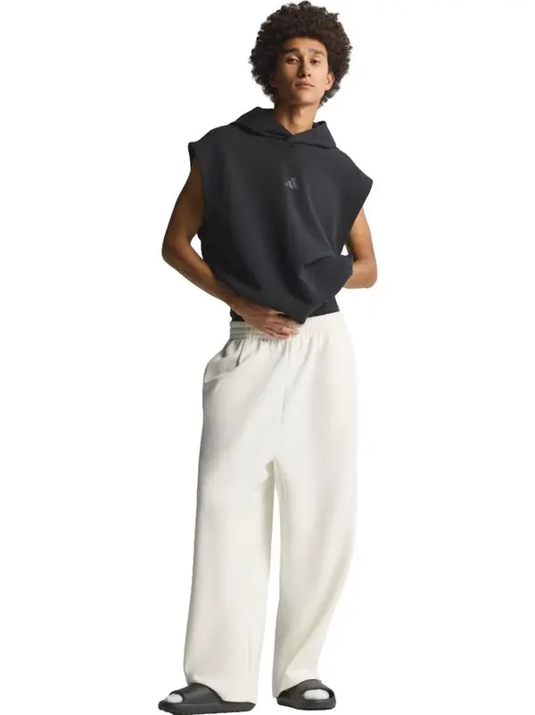 Adidas Soft Lux Straight Leg Pants - Off White