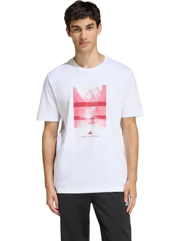 Adidas Outdoor Kayaking Graphic T-shirt - White