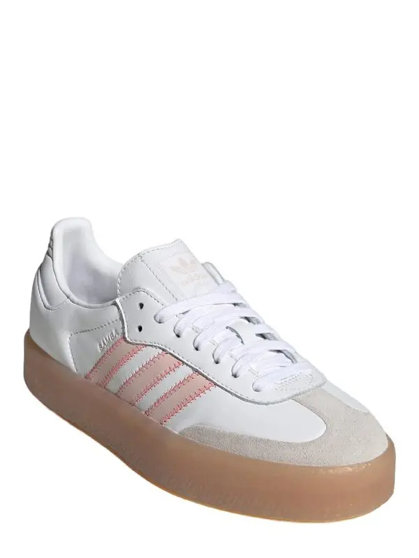 Adidas Sambae Sneakers - Cloud White / Sandy Pink / Semi Flash Red