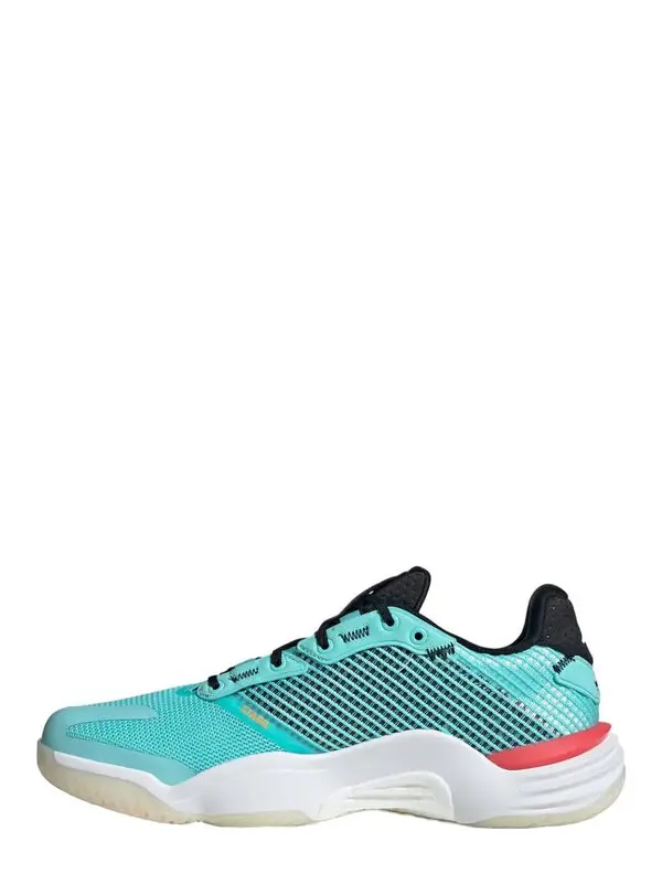 Adidas Stabil 16 Indoor Shoes - Flash Aqua / Core Black / Semi Lucid Red