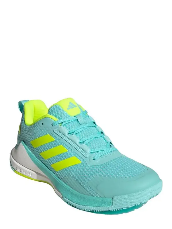 Adidas Novaflight 2 Indoor Shoes - Flash Aqua / Lucid Lemon / Cloud White
