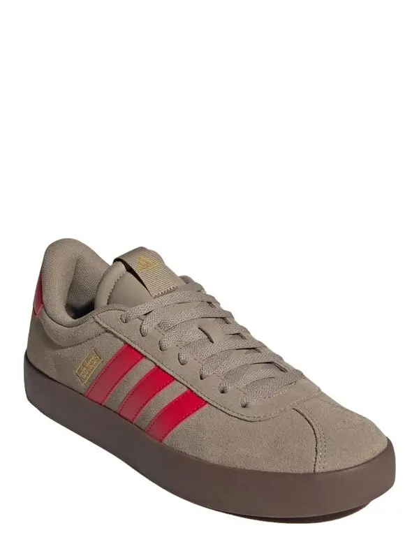 Adidas Vl Court 3.0 Sneakers - Blanch Cargo / Pure Ruby / Gold Metallic