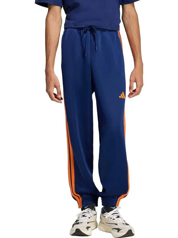 Adidas Stadium Track Pants - Dark Blue / Pure Orange