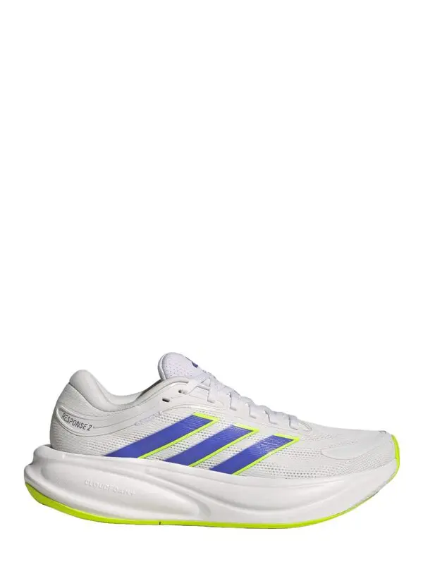 Adidas Response 2 Running Shoes - Cloud White / Cobalt Blue / Lucid Lemon