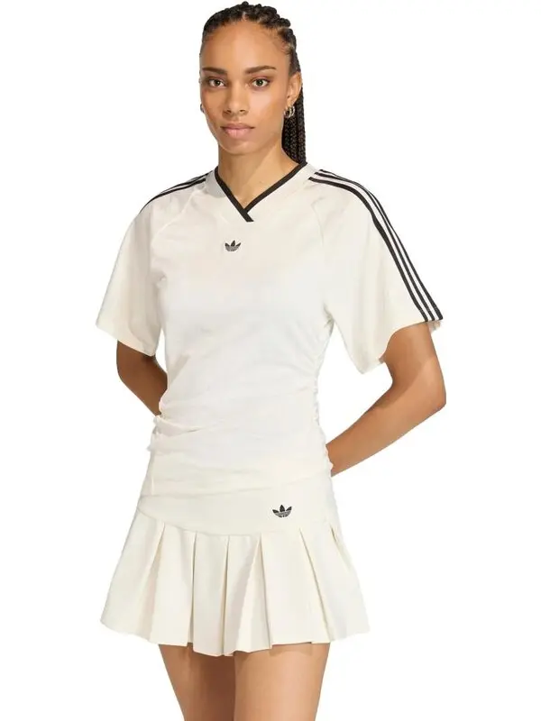 Adidas Rouched Football Jersey - Off White