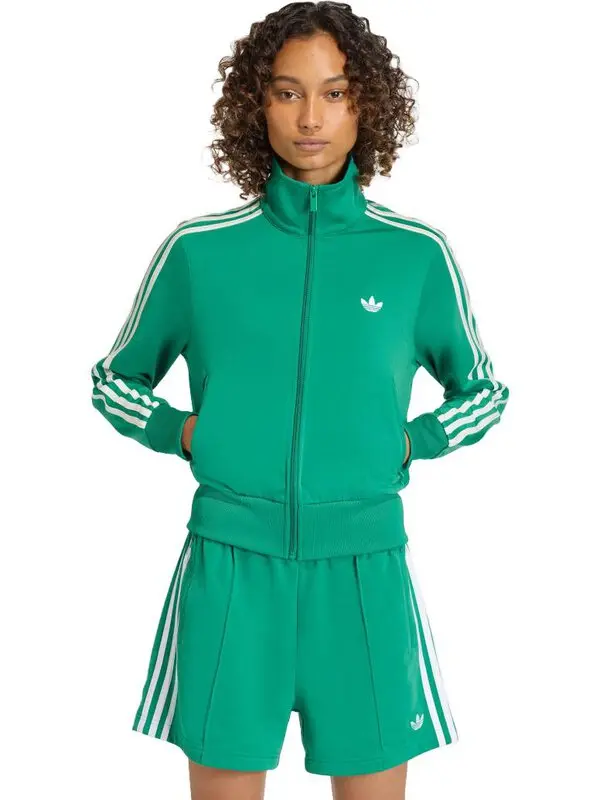 Adidas Firebird Classic Track Top - Bold Green / White