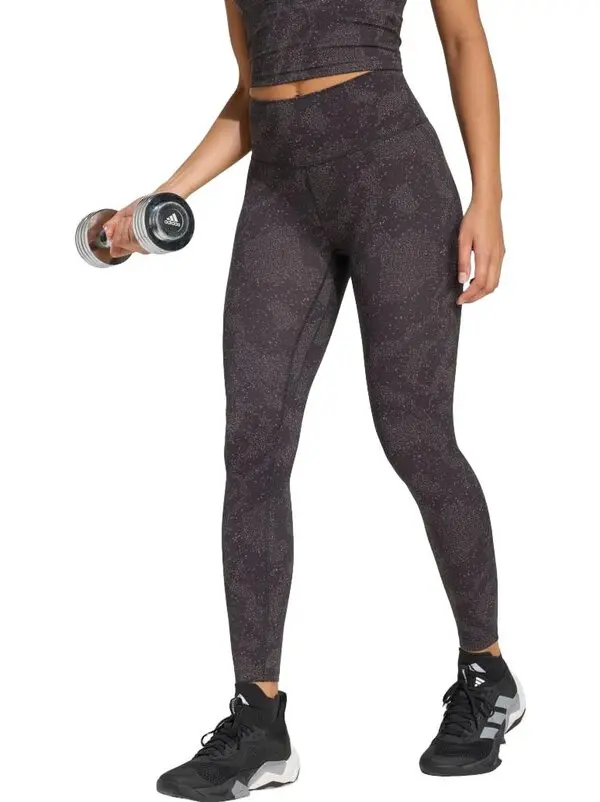 Adidas All Me Print 7/8 Leggings - Charcoal / Black