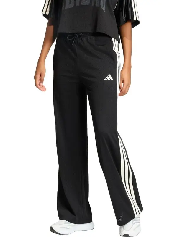 Adidas Stadium Mesh Track Pants - Black / Off White / Crystal Linen
