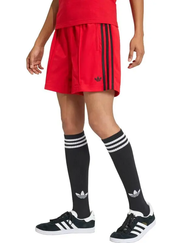 Adidas Firebird Classic Shorts - Better Scarlet / Black