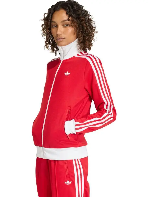 Adidas Classic Track Top - Better Scarlet / White