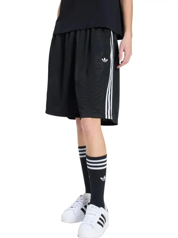 Adidas 3 Stripes Jacquard Jorts - Black