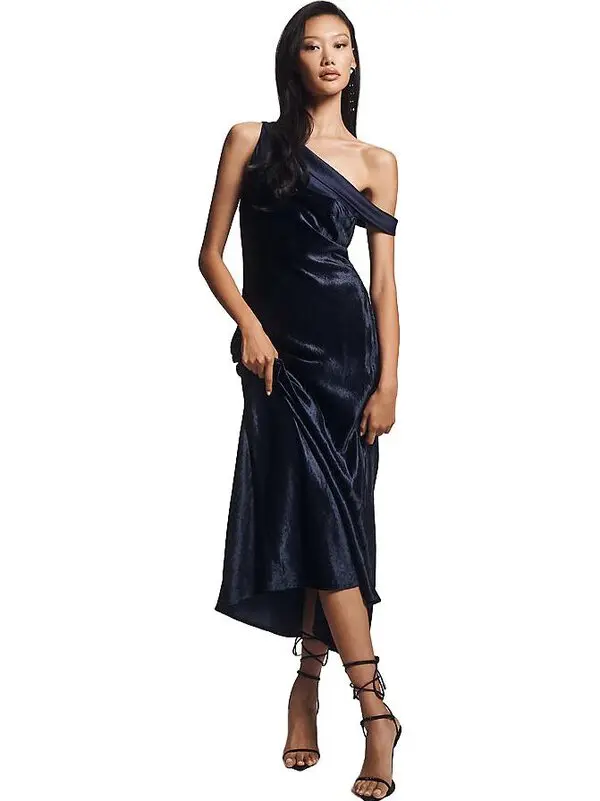 BL-NK Florance Off-shoulder Maxi Dress - Navy