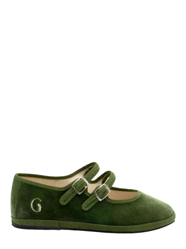 GONDOLINA Sofia Mary Jane Ballet Flats - Green
