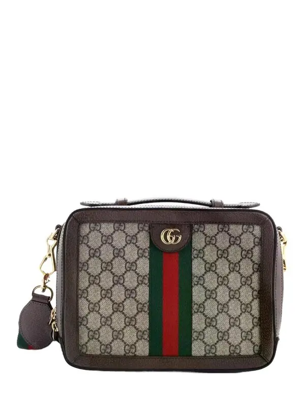 Gucci Ophidia Zip Around Camera Shoulder Bag - Brown