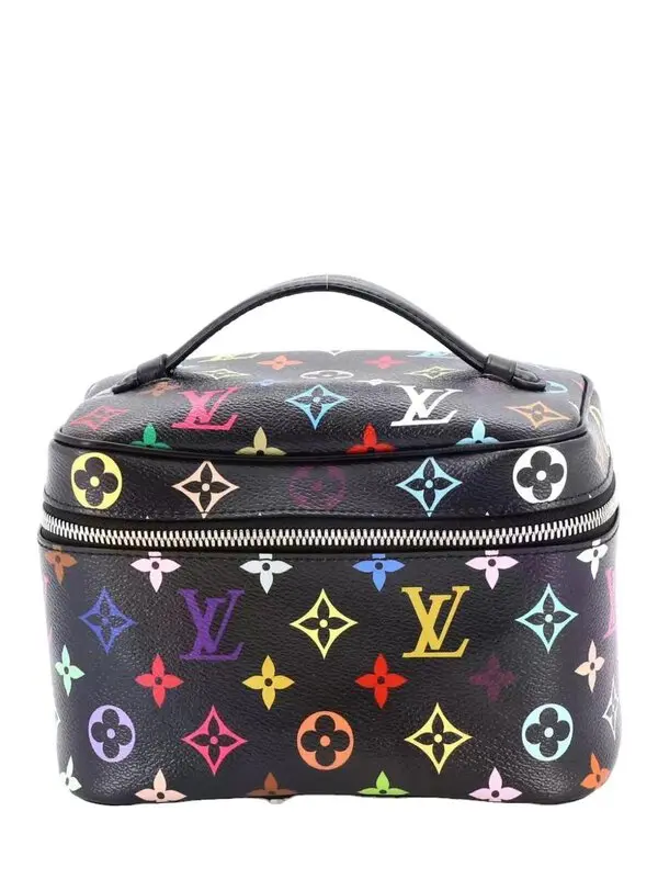 LOUIS VUITTON X Takashi Murakami Nice Vanity Case Monogram Multicolor Mini Pouch - Black