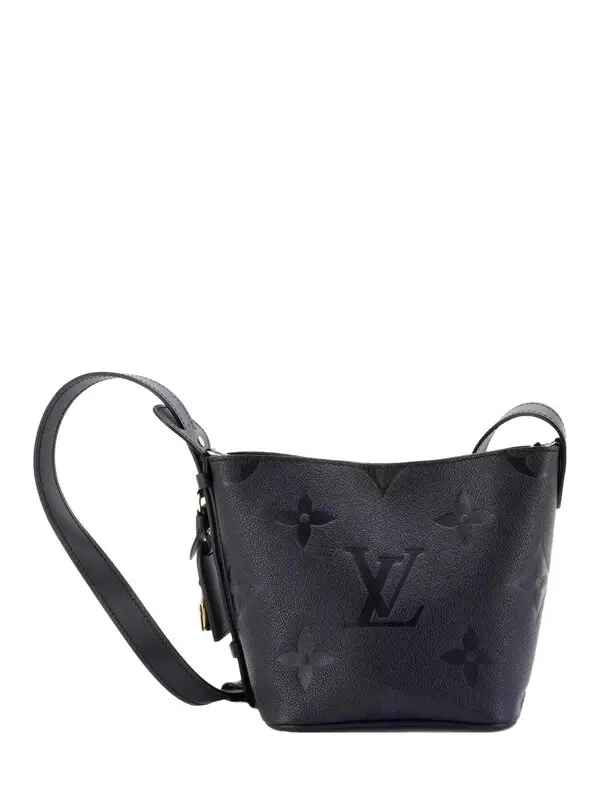 LOUIS VUITTON All In Monogram Empreinte Giant Bb Bucket Bag - Black