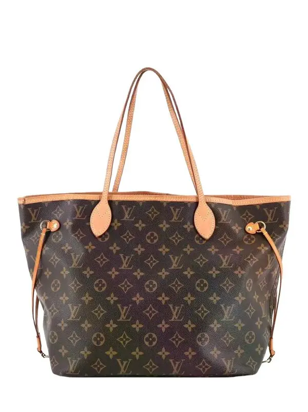 LOUIS VUITTON Neverfull Mm Monogram Canvas Tote Bag - Brown