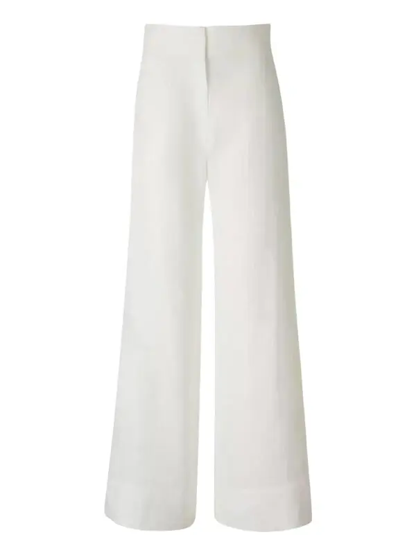 ANDRES OTALORA Flared Wide-leg Trousers - White