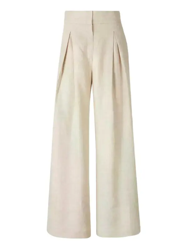 ANDRES OTALORA High-waist Flared Trousers - Neutrals