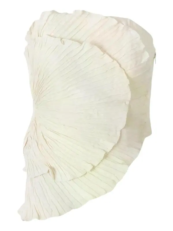 ANDRES OTALORA Las Olas Pleated Top - Neutrals
