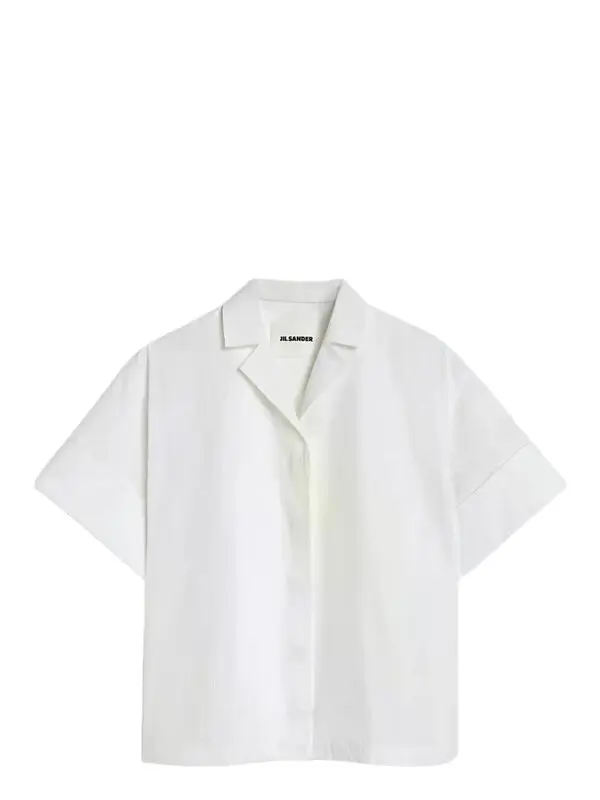 JIL SANDER Short-sleeve Plain Shirt - White