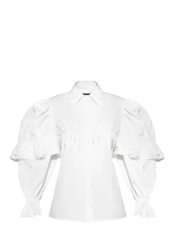 ANOUKI Puff-sleeve Shirt - White