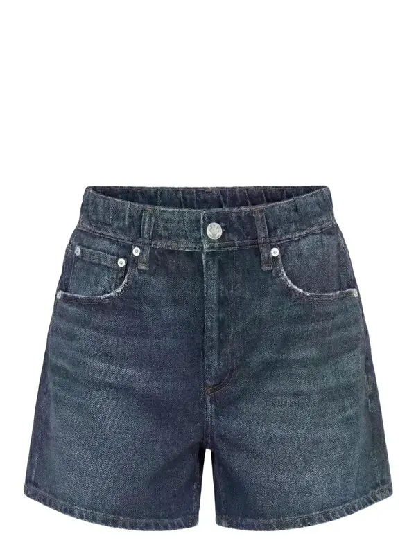 Rag & Bone Frayed Hem Shorts - Blue