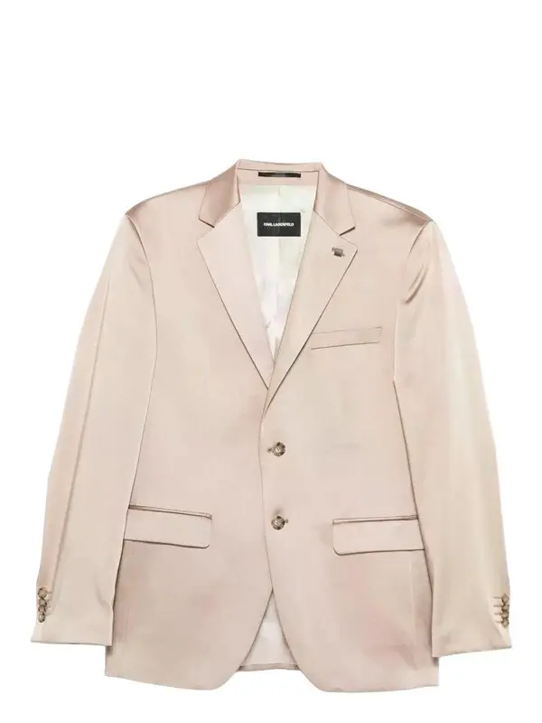 Karl Lagerfeld Buttoned Blazer - Neutrals