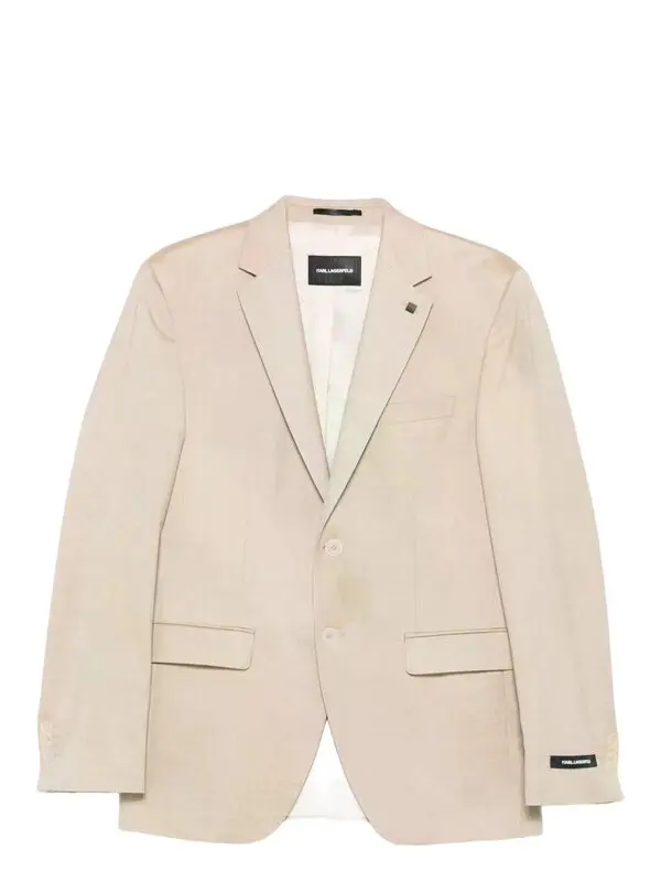 Karl Lagerfeld Notched-lapel Blazer - Neutrals